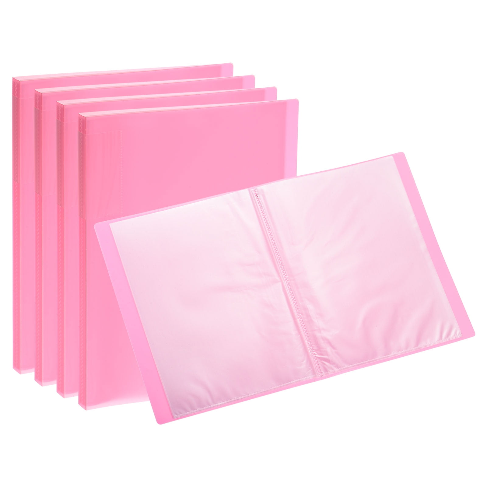 Uxcell 9x12" Binders with Plastic Sleeve, 5Pcs PP 30 Pockets Waterproof ...