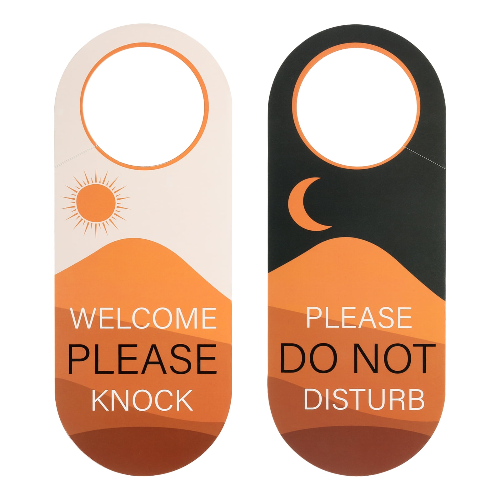 Uxcell 9x3.5 Inch Do Not Disturb Door Hanger Sign, Double Sided Hanging ...