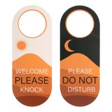 Uxcell 9x3.5 Inch Do Not Disturb Door Hanger Sign, Double Sided Hanging ...