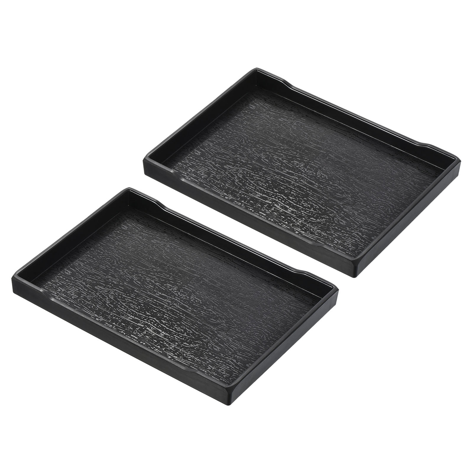 Uxcell 9x6" Fast Food Tray, 2 Pack Plastic Reusable Multi-Purpose ...