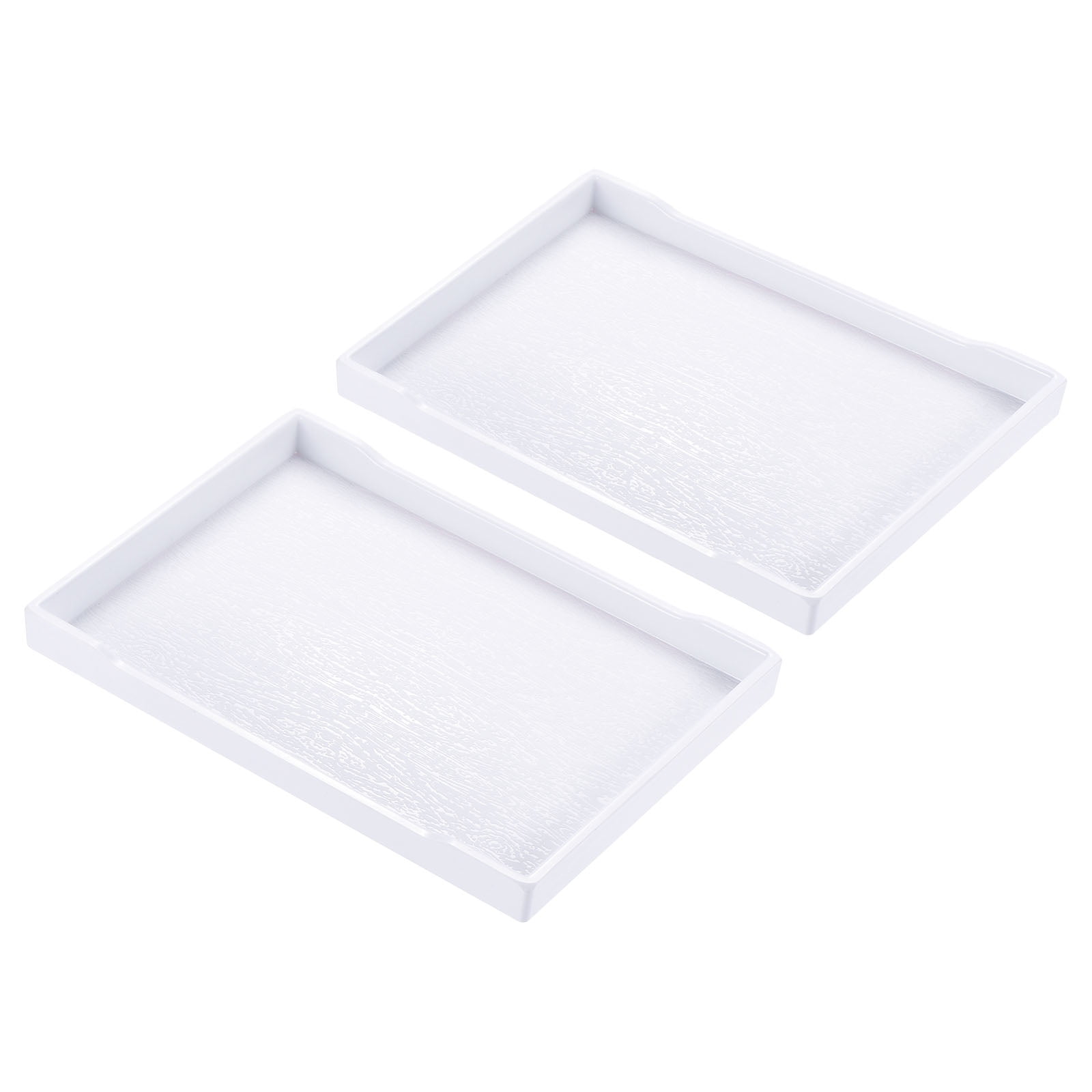 Uxcell 9x6" Fast Food Tray, 2 Pack Plastic Reusable Multi-Purpose ...