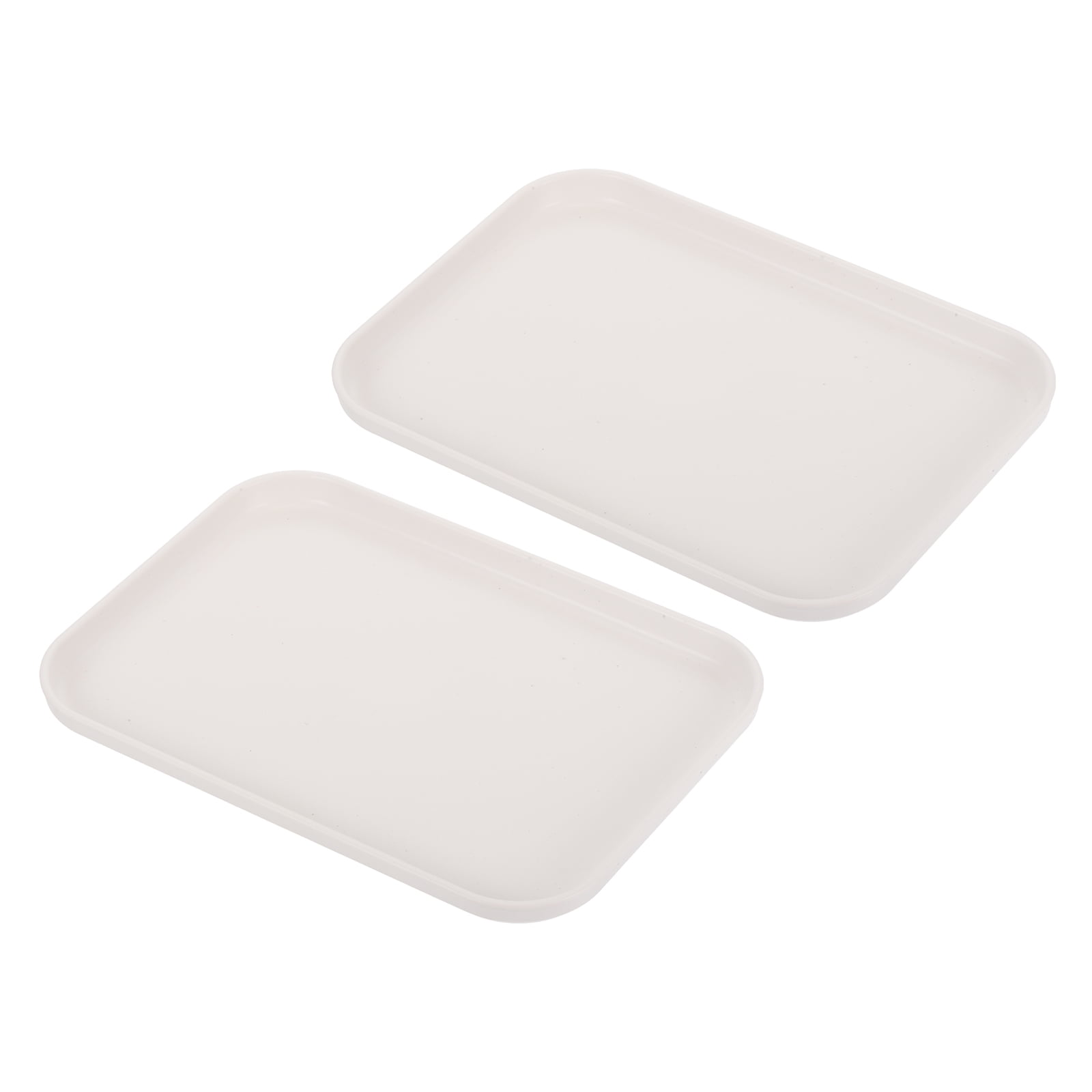 Uxcell 9x7" Fast Food Tray, 2 Pack PP Plastic Reusable Multi-Purpose ...