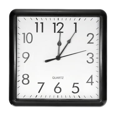 Uxcell 12" Analog Dial Wall Clock, Silent Non Ticking, Battery Operated ...