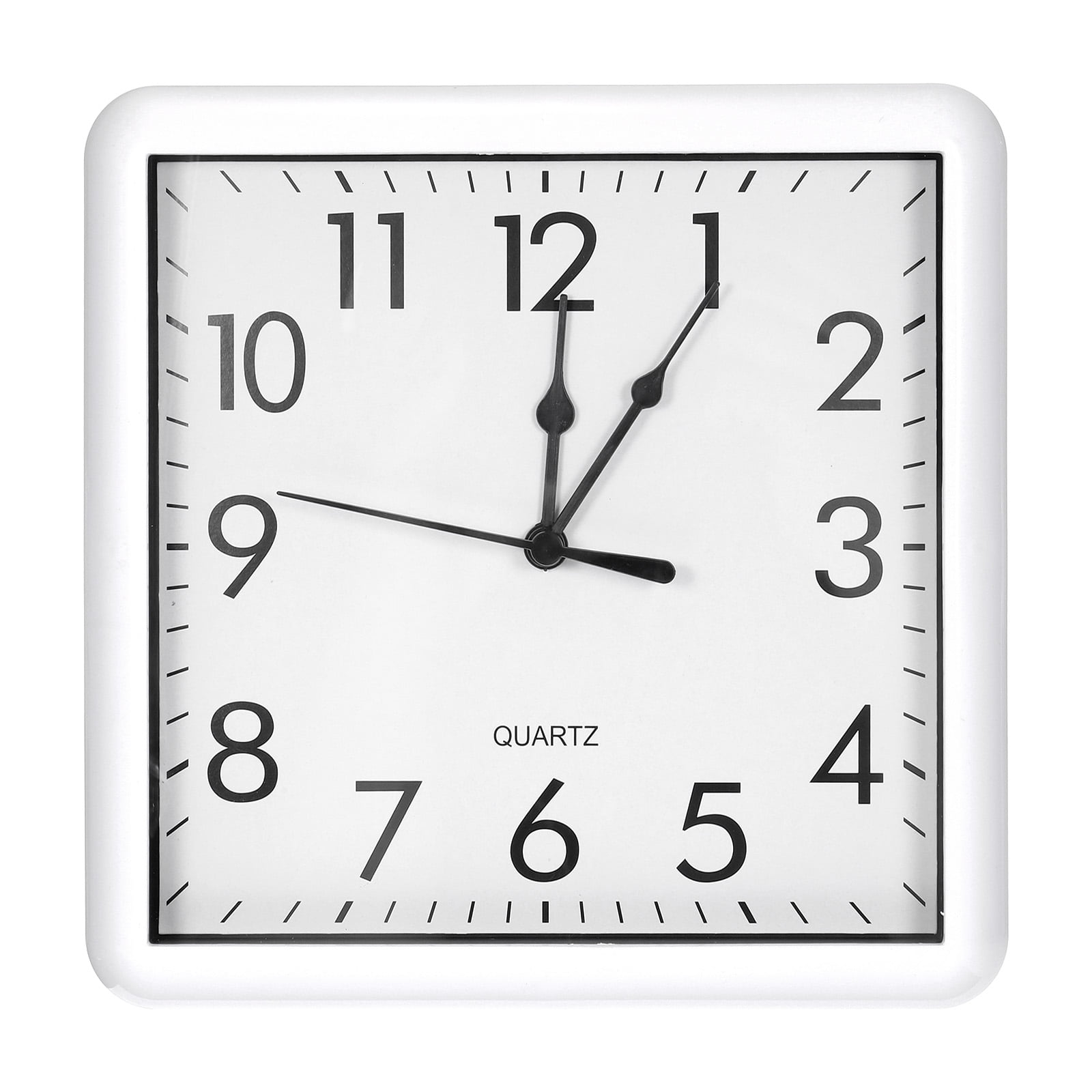 Uxcell 9x9 Inch Wall Clock, Quartz Battery Operated Silent Non-Ticking ...