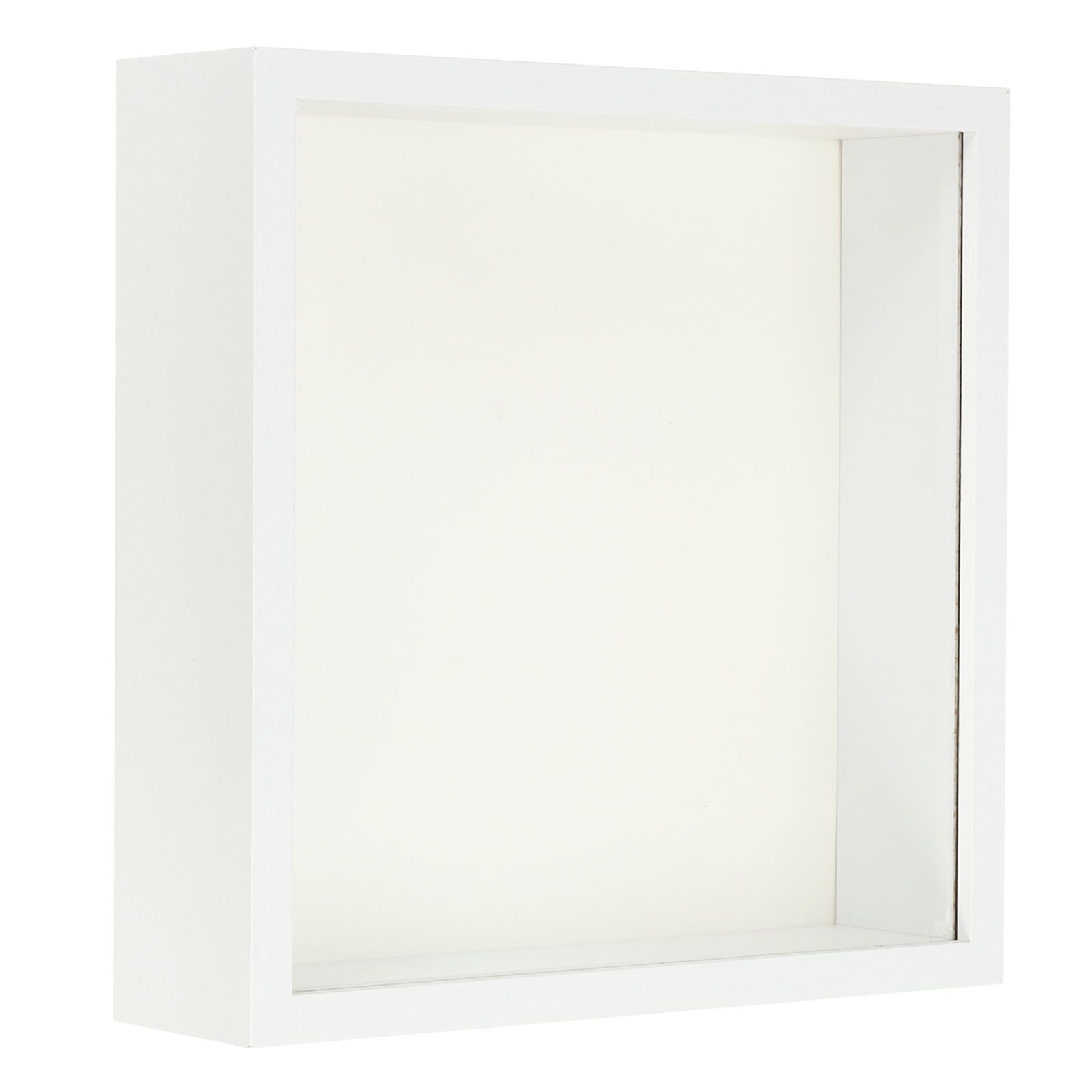 Uxcell 9x9 Shadow Box Frame Wooden Dried Flower Display Stand Floating ...