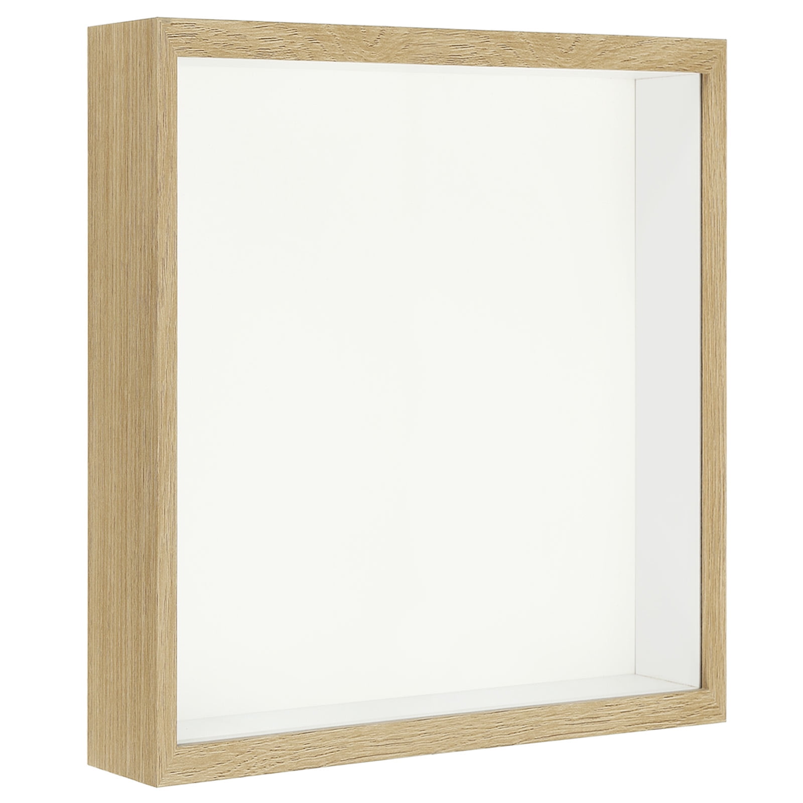 Uxcell 9x9 Shadow Box Frame Wooden Dried Flower Floating Photo Frame ...