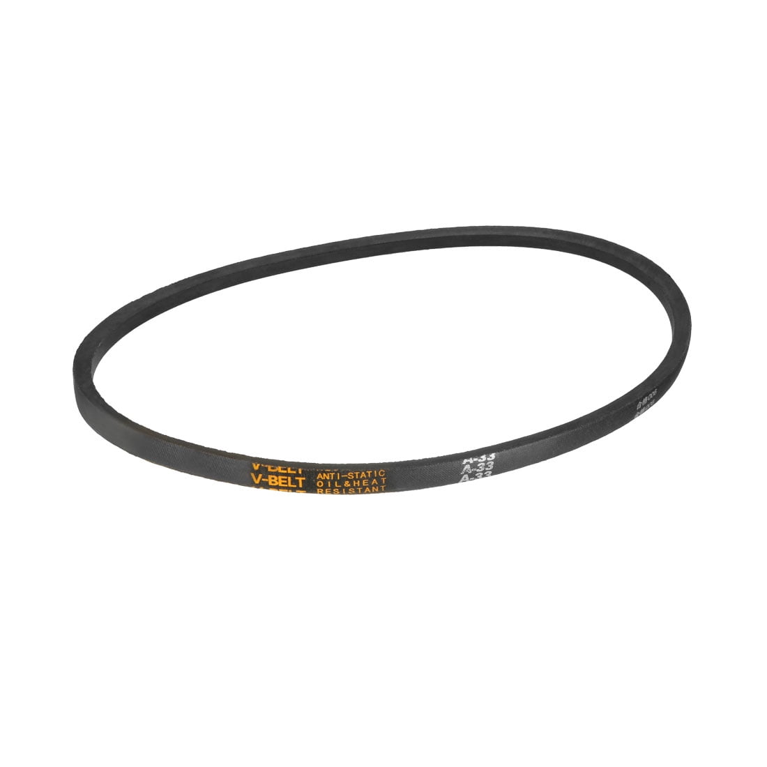 Uxcell A-33 V Belt Machine Transmission Rubber, Black Replacement Drive ...