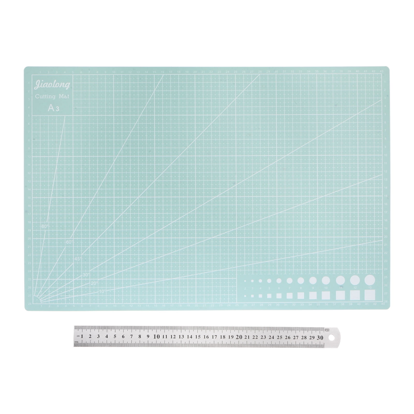 Uxcell A3 Cutting Mat 18" x 12" Green Craft Mat Non-Slip Cutting Board ...