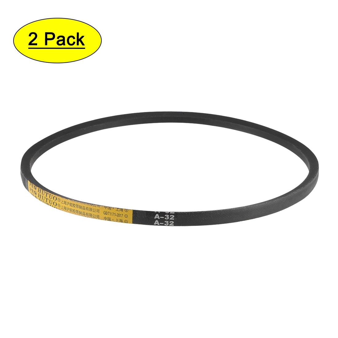 Uxcell A32 V-Belts 32" Mid-Perimeter, A-Section Rubber Drive Belt 2pcs ...