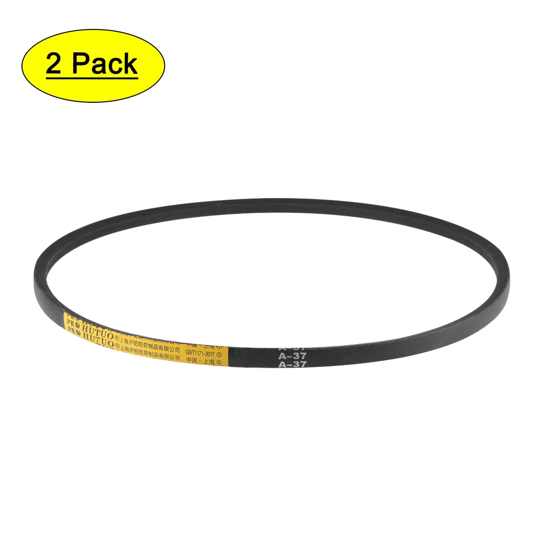 Uxcell A37 V-Belts 37" Mid-Perimeter, A-Section Rubber Drive Belt 2pcs ...