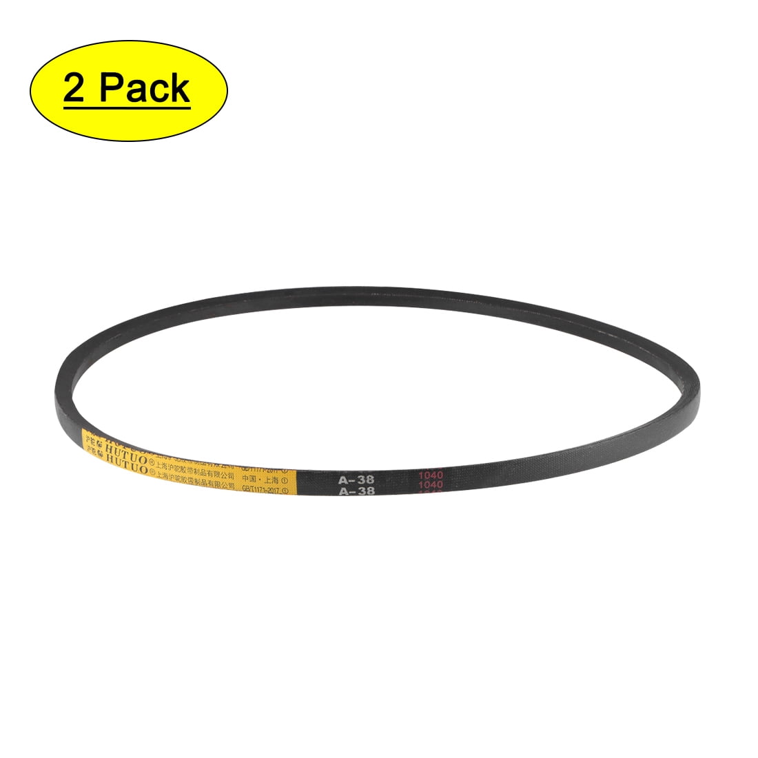 Uxcell A38 V-Belts 38" Mid-Perimeter, A-Section Rubber Drive Belt 2pcs ...