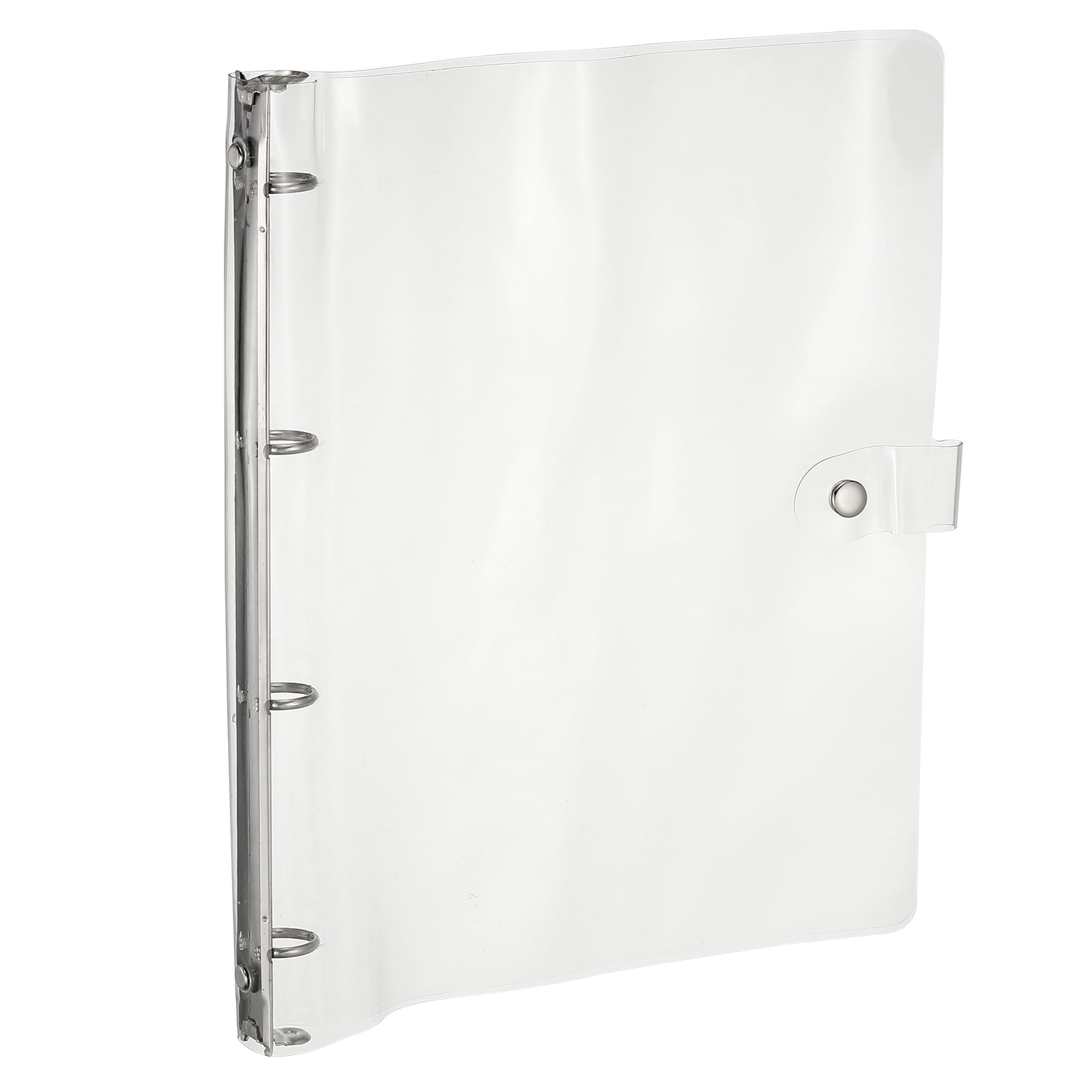 Uxcell A4 Binder Cover, 4 Round Ring Binder Protector PVC Paper Binder ...