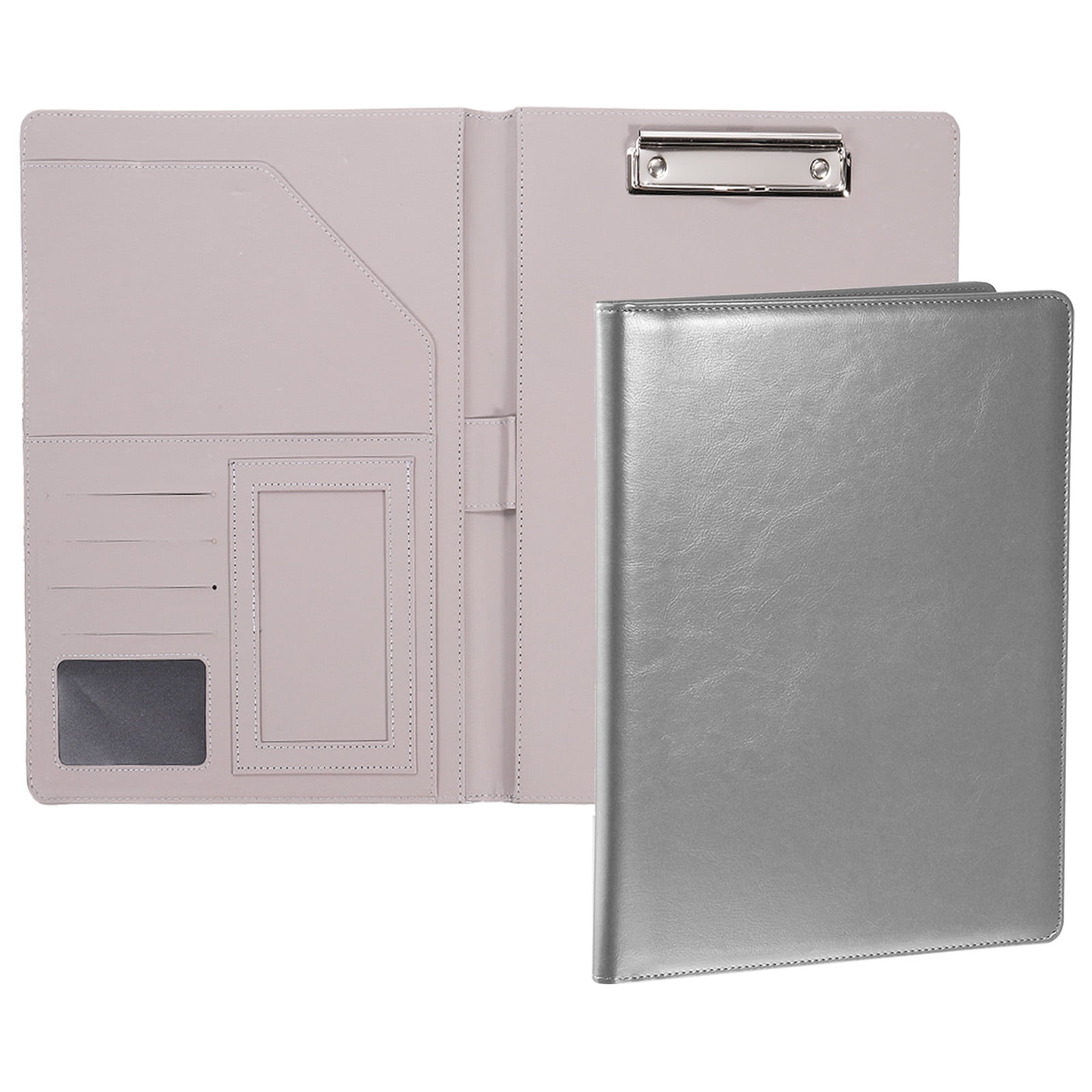 Uxcell A4 Business Portfolio PU Leather Padfolio Organizer Legal ...