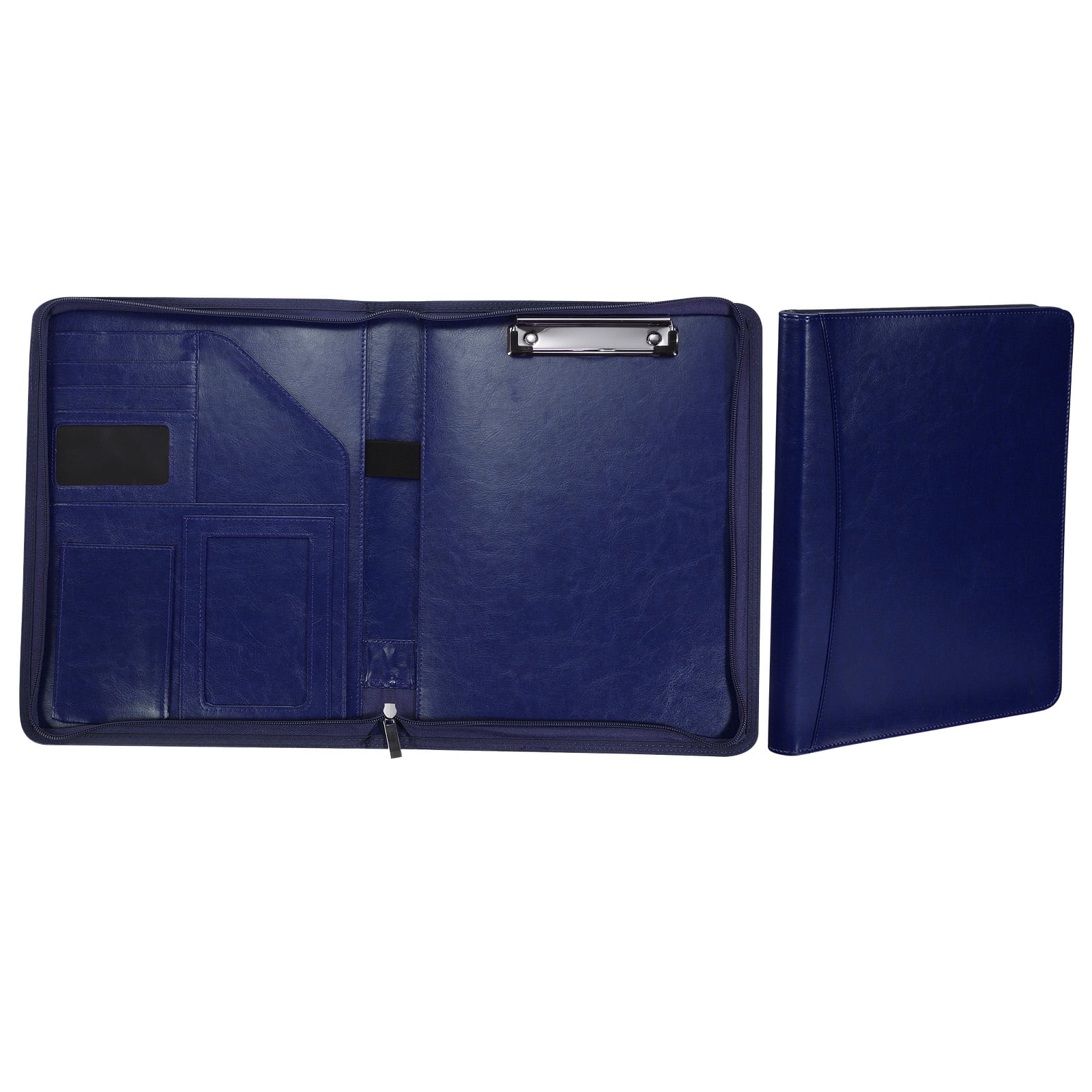 Uxcell A4 Business Portfolio PU Leather Padfolio Organizer Legal ...