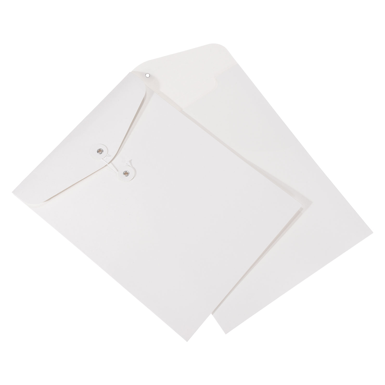 Uxcell A4 Document Holder Filing Pocket String Tie File Folders, White ...