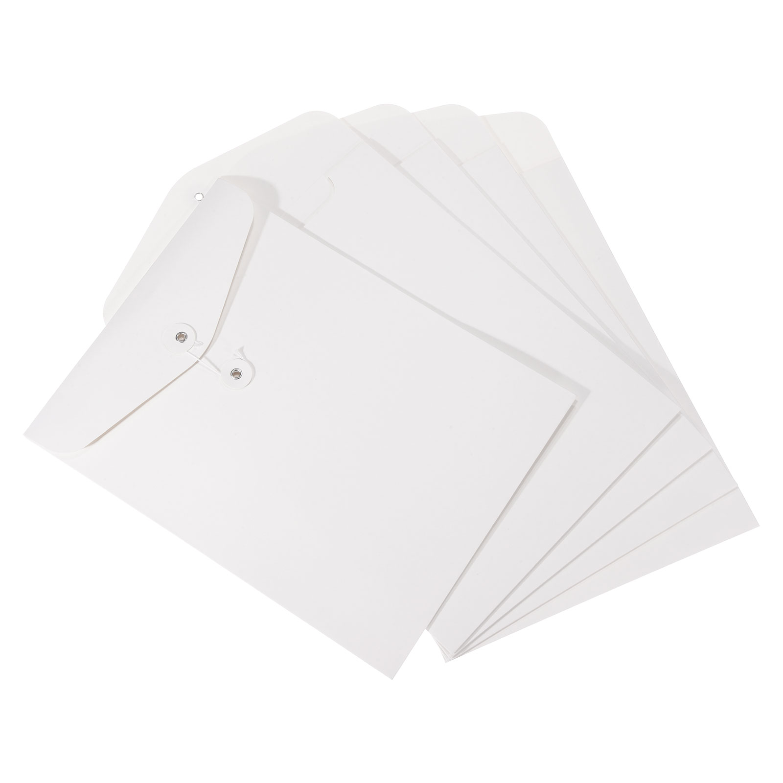 Uxcell A4 Document Holder Filing Pocket String Tie File Folders, White ...