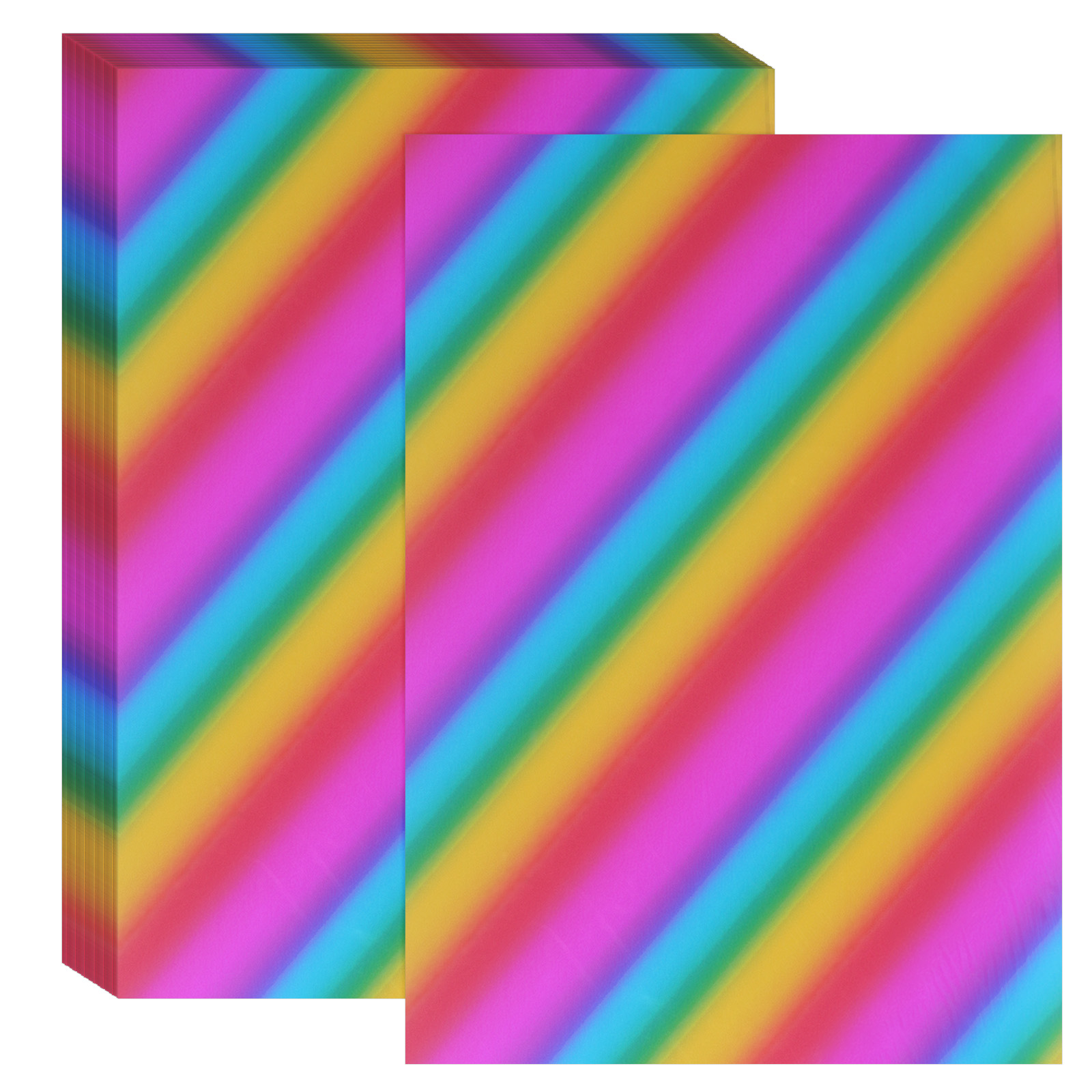 Uxcell 11.7x8.3" Hot Stamping Foil Paper Sheet, 40 Sheets A4, Tilt ...