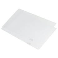 12 Pack Plastic Poly Filing Envelopes, Clear Document Folders Letter A4 ...