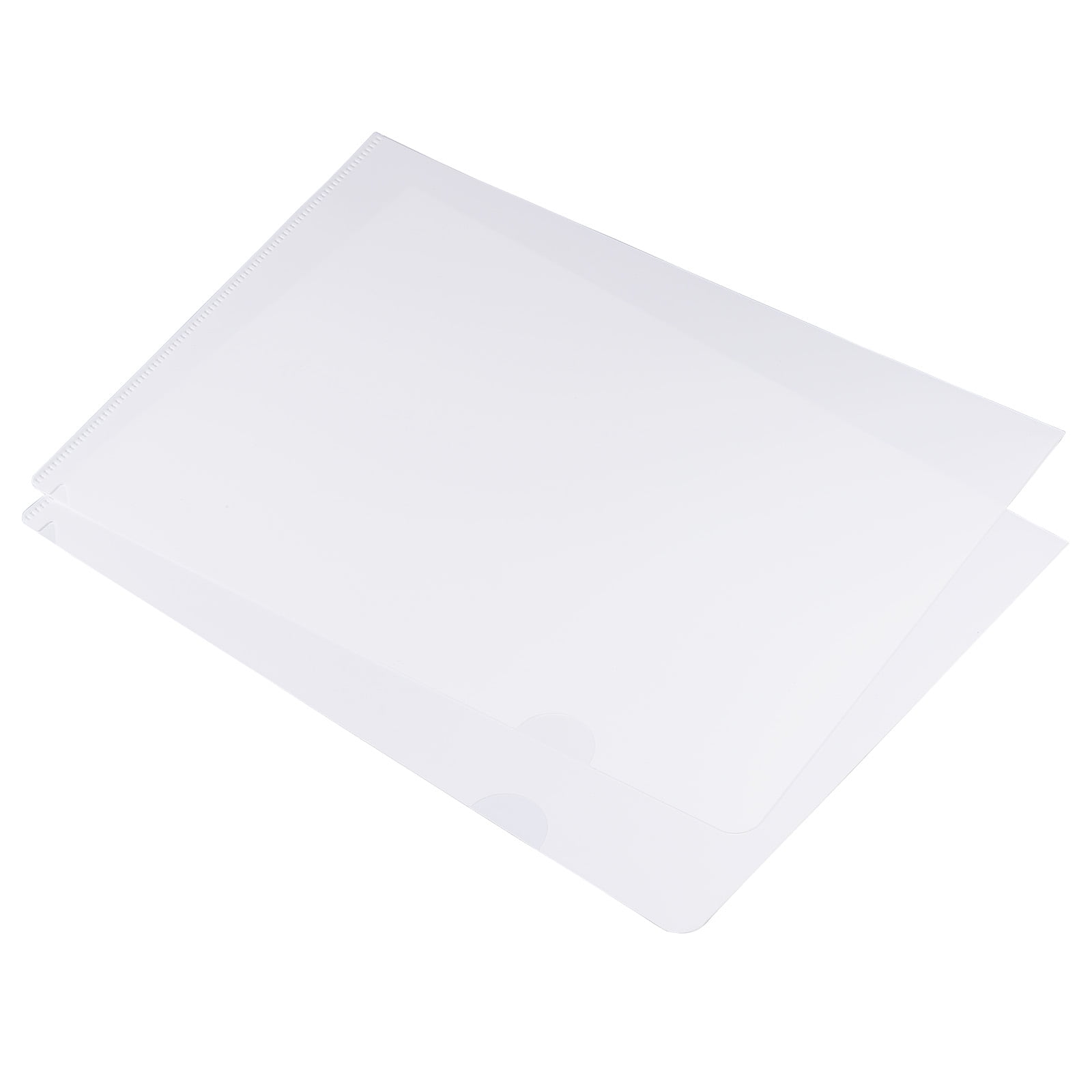 Uxcell A4 Plastic Clear Document Pouch L Type Folders, White 24 Pack ...