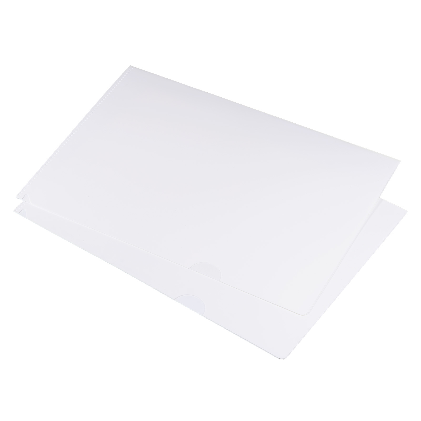 Uxcell A4 Plastic Clear Files Jacket Pocket L Type Folders, White 12 ...