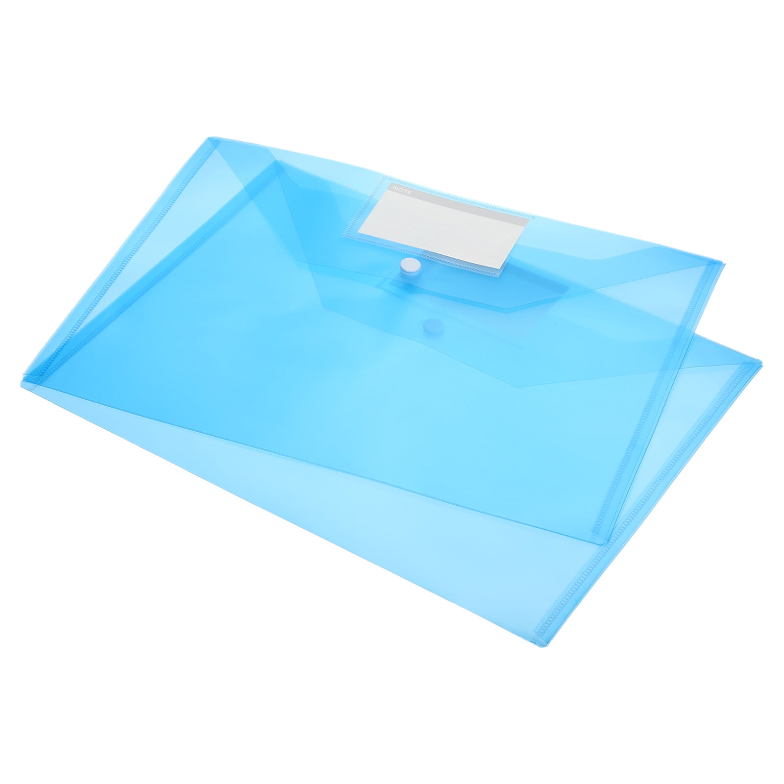 Uxcell A4 Plastic Envelopes Folder with Snap and Label File Folders ...