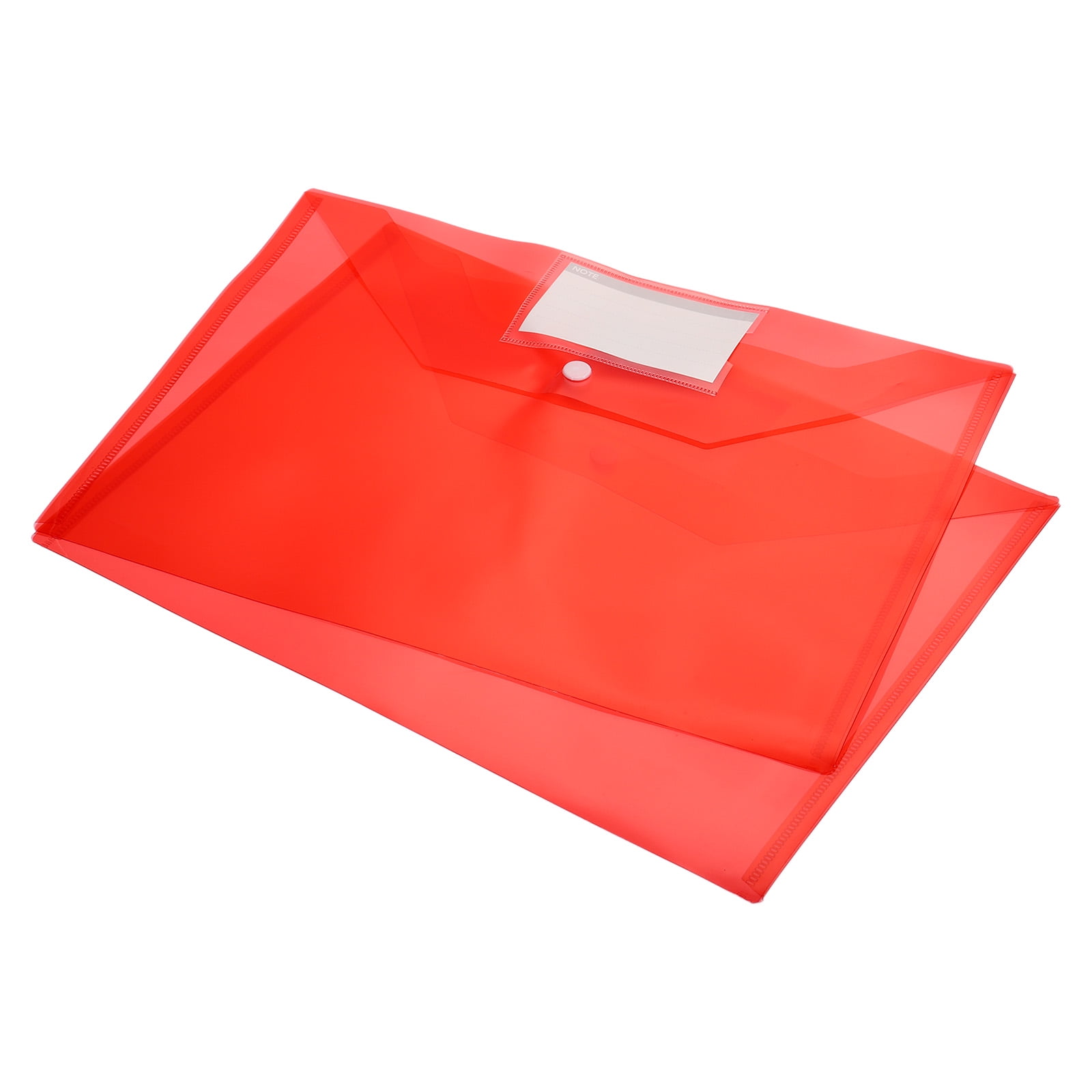 Uxcell A4 Plastic Envelopes Folder with Snap and Label File Folders ...