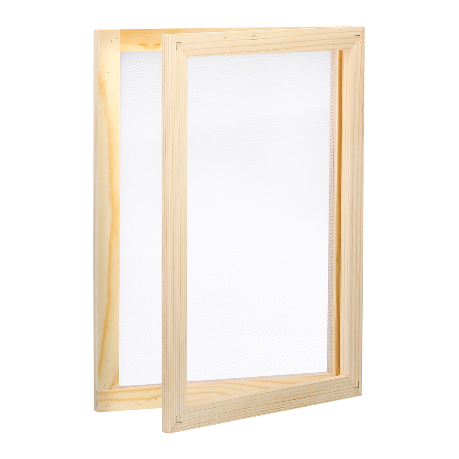 Uxcell A4 Sizes 11.8 x 8.3 Inch 2 in 1 Wooden Paper Making Screen ...