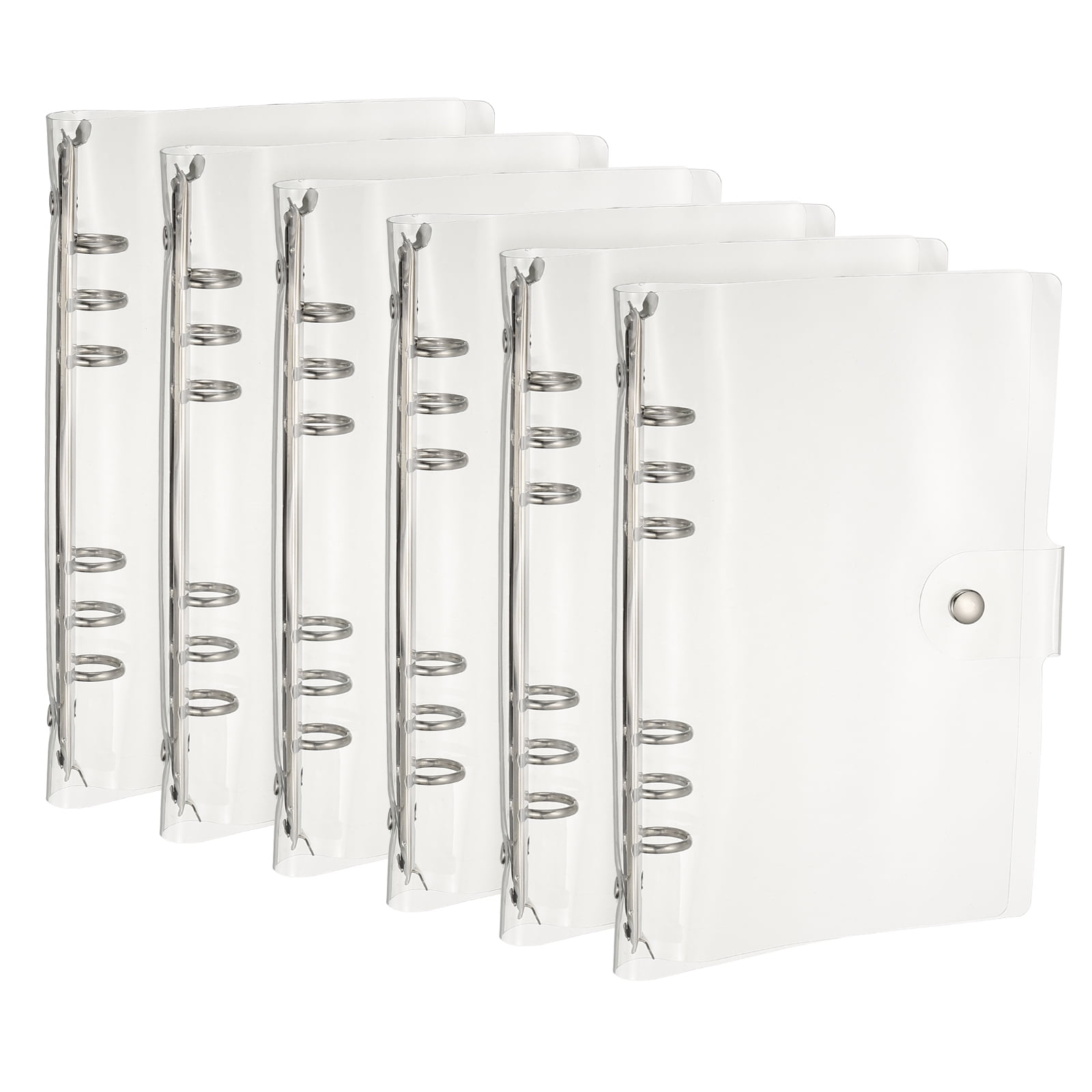 Uxcell A5 Binder Cover, 6 Pcs 6 Round Ring Binder Protector PVC Paper ...