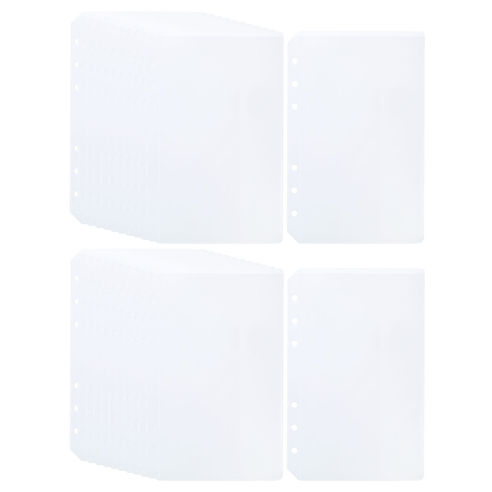 Uxcell A5 Binder Pocket, 24 Pack 6 Holes Binder Pouch for 6-Ring ...