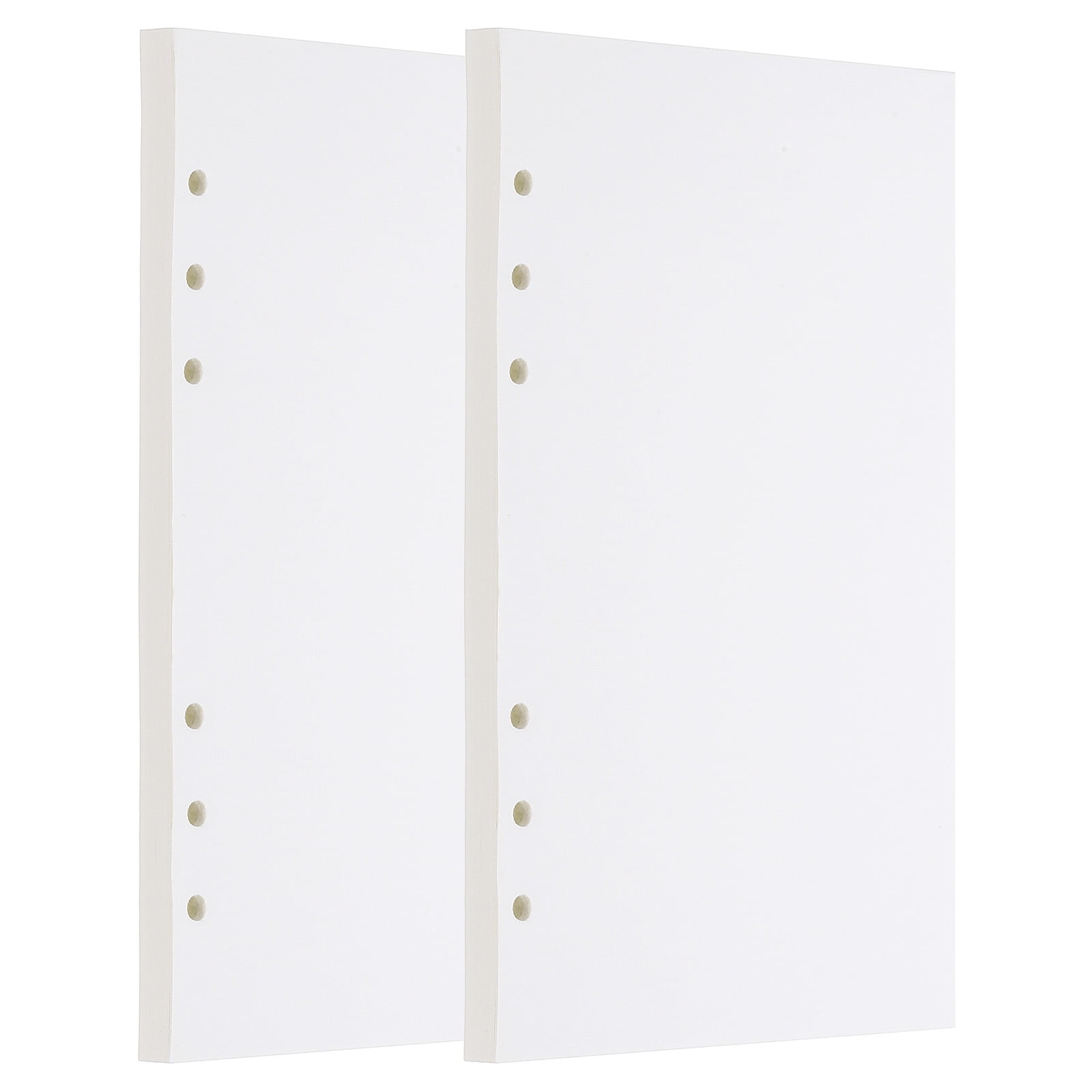 Uxcell A5 Blank Refill Paper, Loose Leaf Paper 6 Hole Planner Refills ...