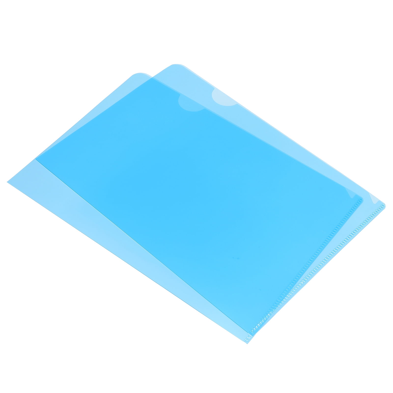 Uxcell A5 Clear Document Pouch Plastic L Type Folders, Blue 24 Pack ...