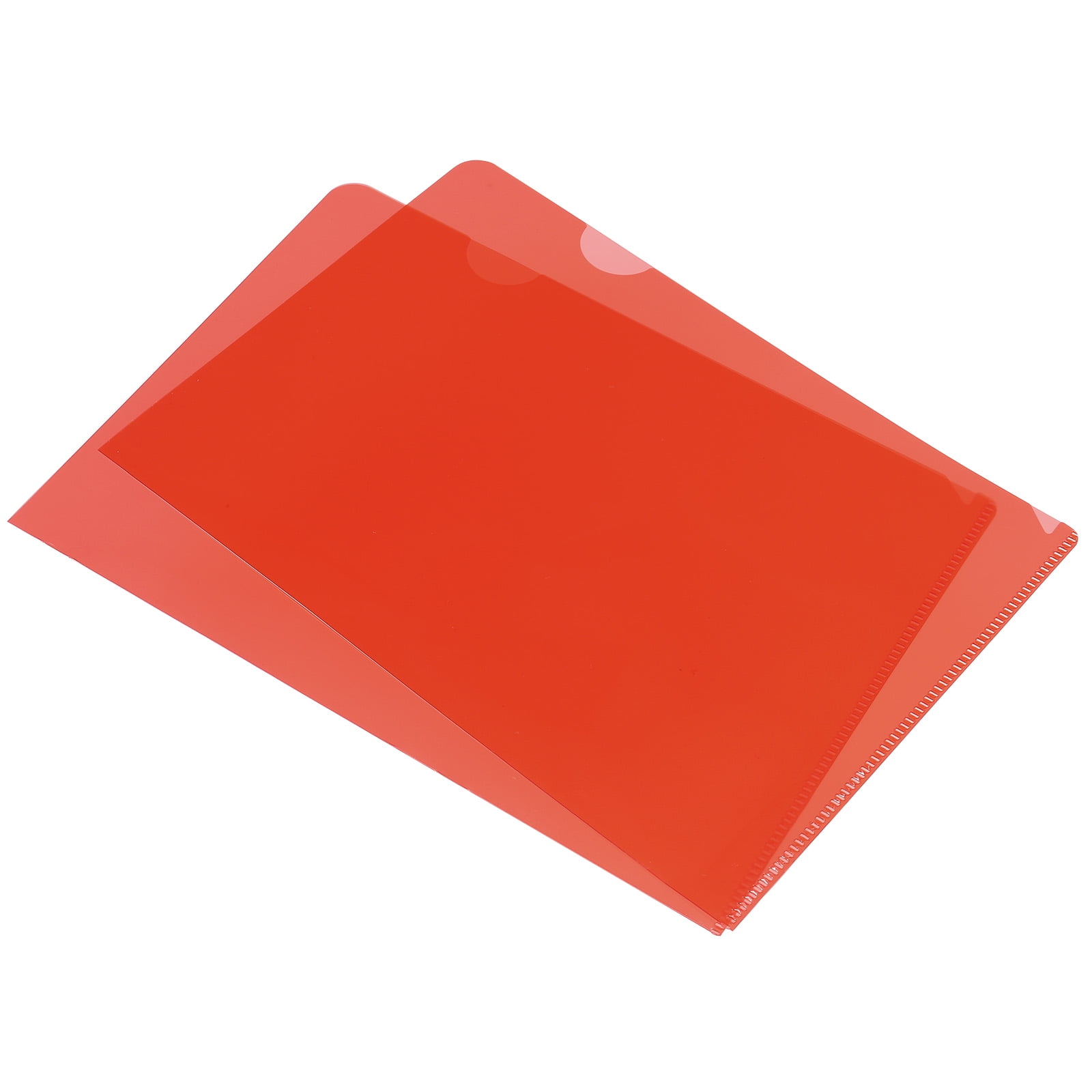 Uxcell A5 Clear Document Pouch Plastic L Type Folders, Red 12 Pack ...