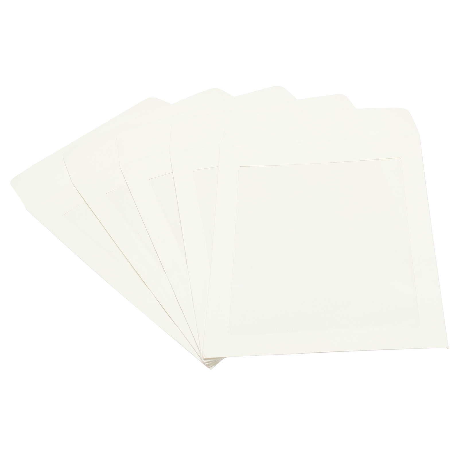 Uxcell A5 Clear Single Sided Mailing Photos Full Face Window Envelopes ...
