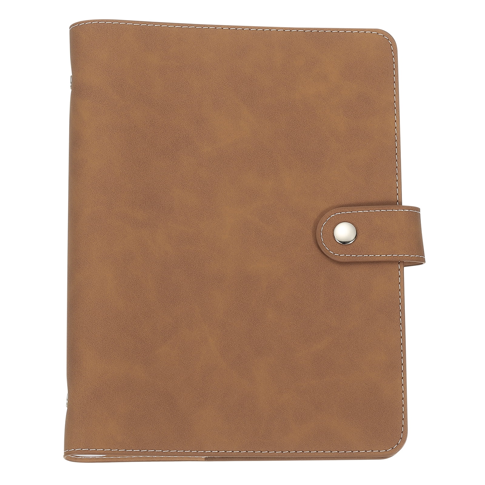 Uxcell A5 PU Leather Binder Cover, 6 Ring Loose Leaf Binder Protector ...