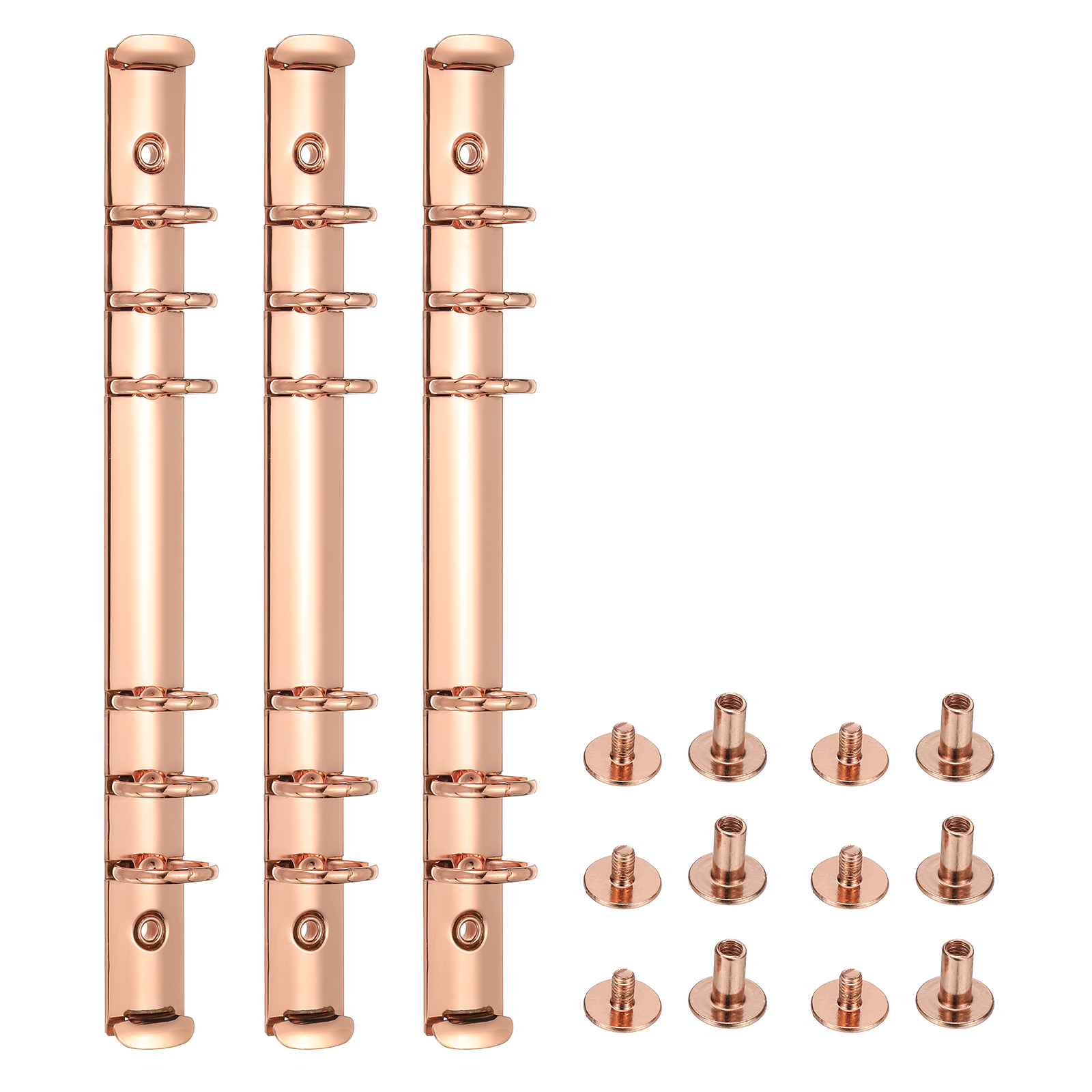 Uxcell A5 Ring Binder Mechanisms, 3 Set 6-Hole Replacement Binder ...