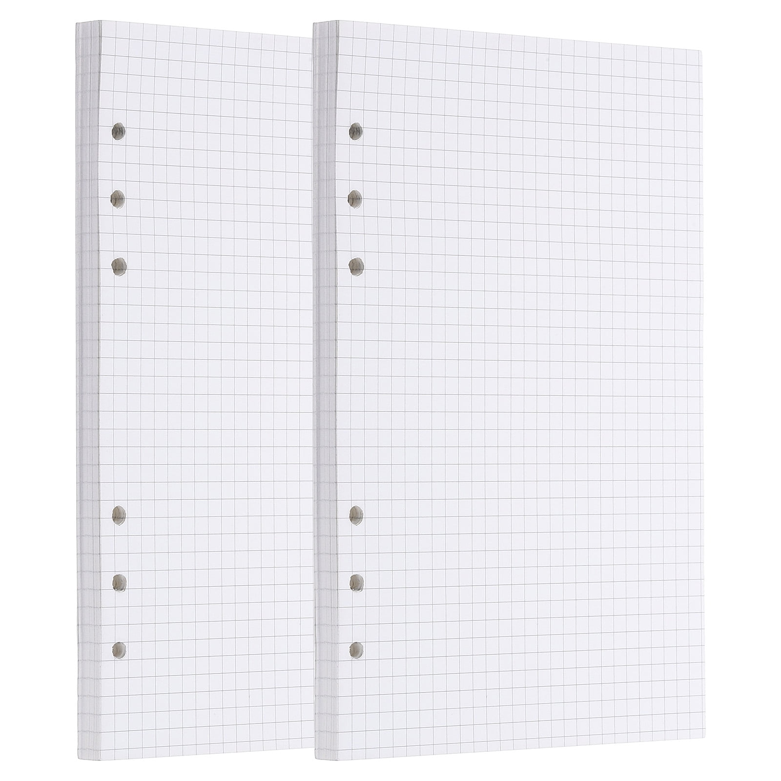Uxcell A5 Grid Refill Paper 6-Ring Binder Loose Leaf Planner Filler ...