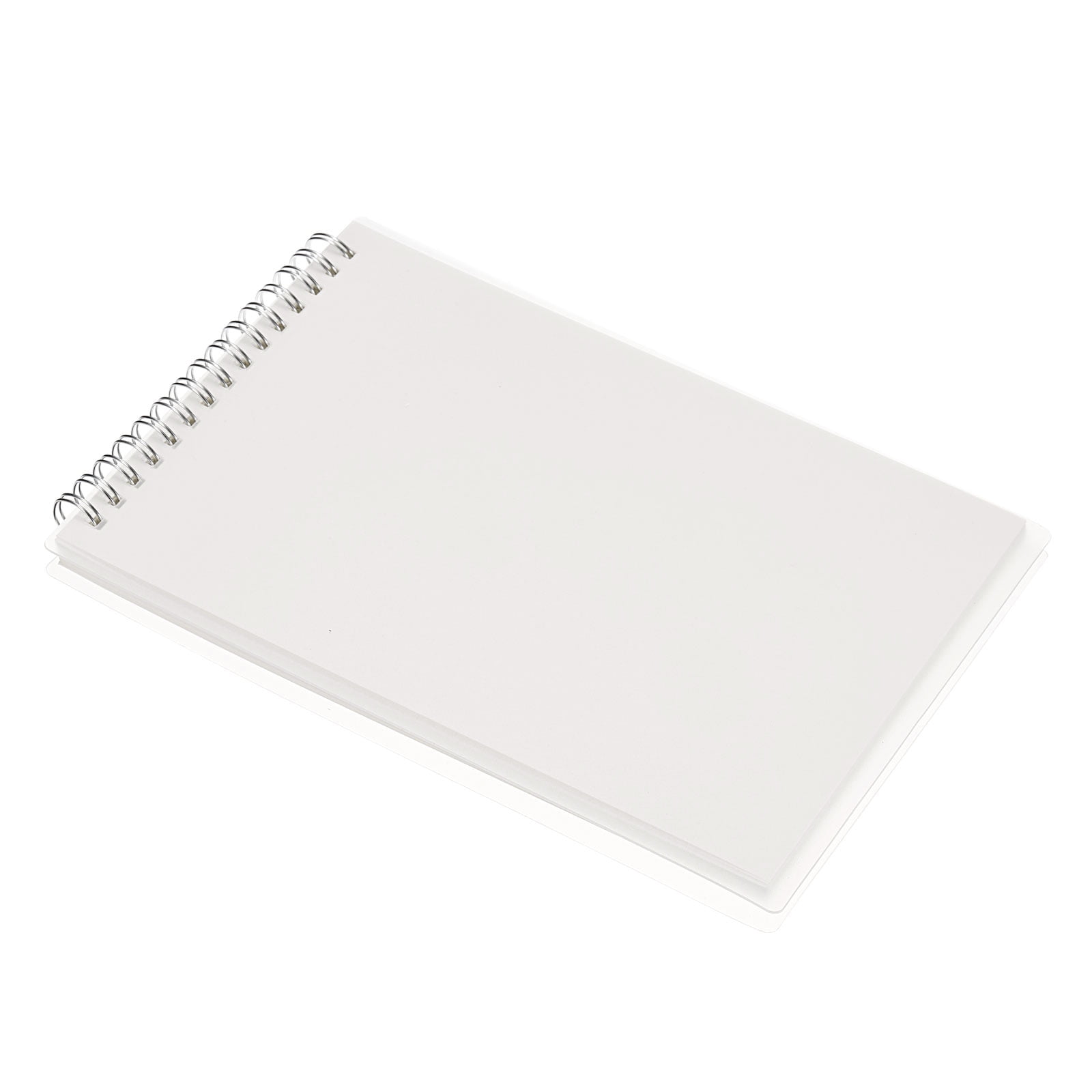 Uxcell A5 Top Memo Pad 5x8 Inch 80 Sheets Blank Paper Spiral Notebook ...