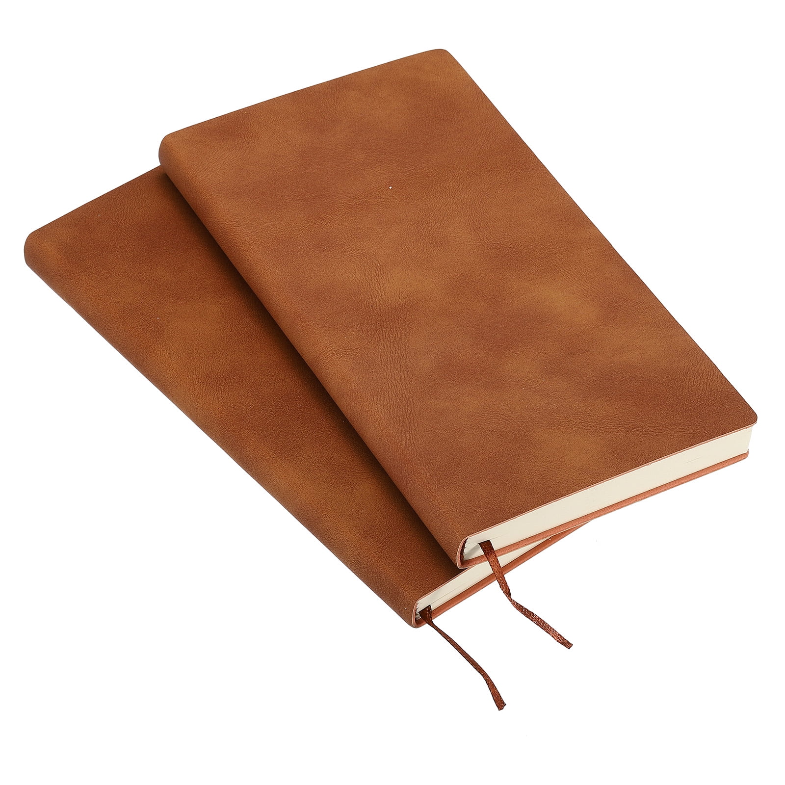 Uxcell A6 PU Leather Notebook Soft Cover with 100 Sheets 80 Gsm Thick ...