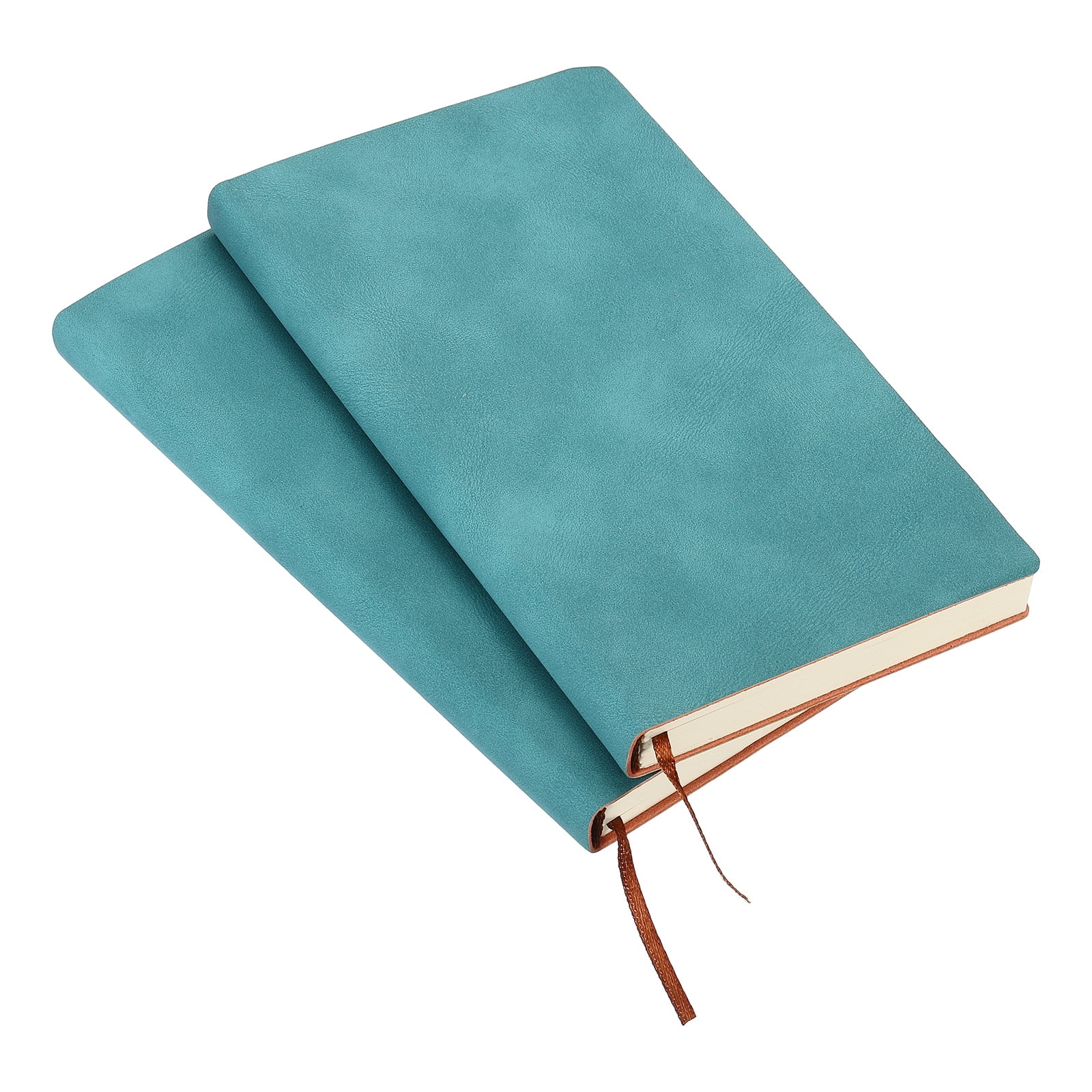 Uxcell A6 PU Leather Notebook Soft Cover with 100 Sheets 80 Gsm Thick ...