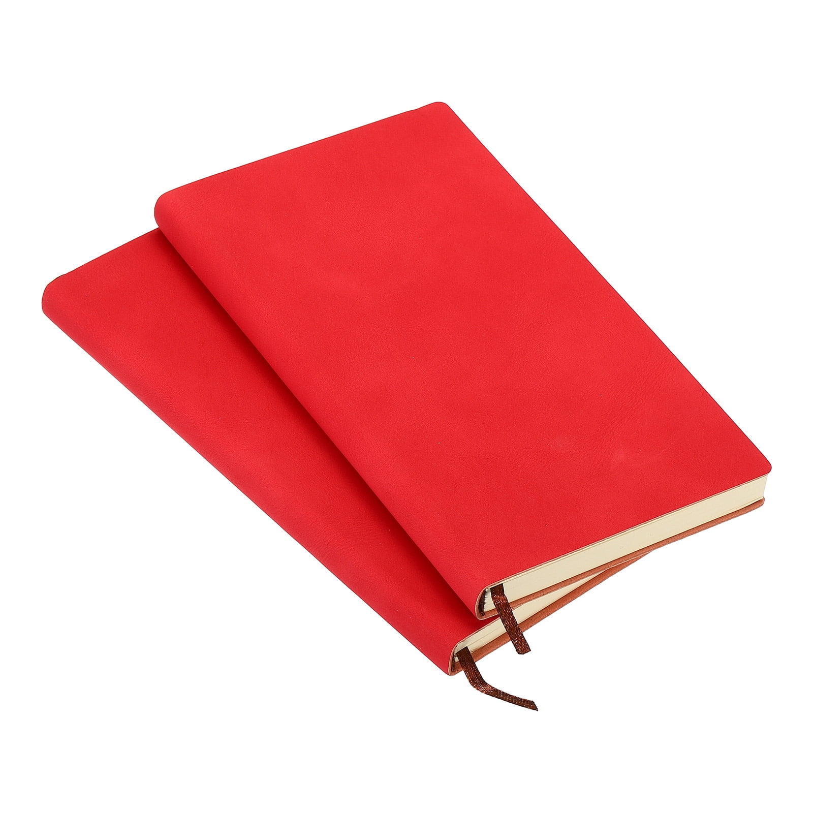 Uxcell A6 PU Leather Notebook Soft Cover with 100 Sheets 80 Gsm Thick ...