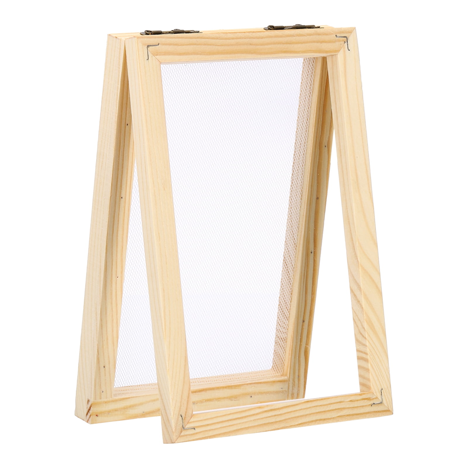 Uxcell A6 Sizes 6.1 x 3.9 Inch 2 in 1 Wooden Paper Making Screen ...