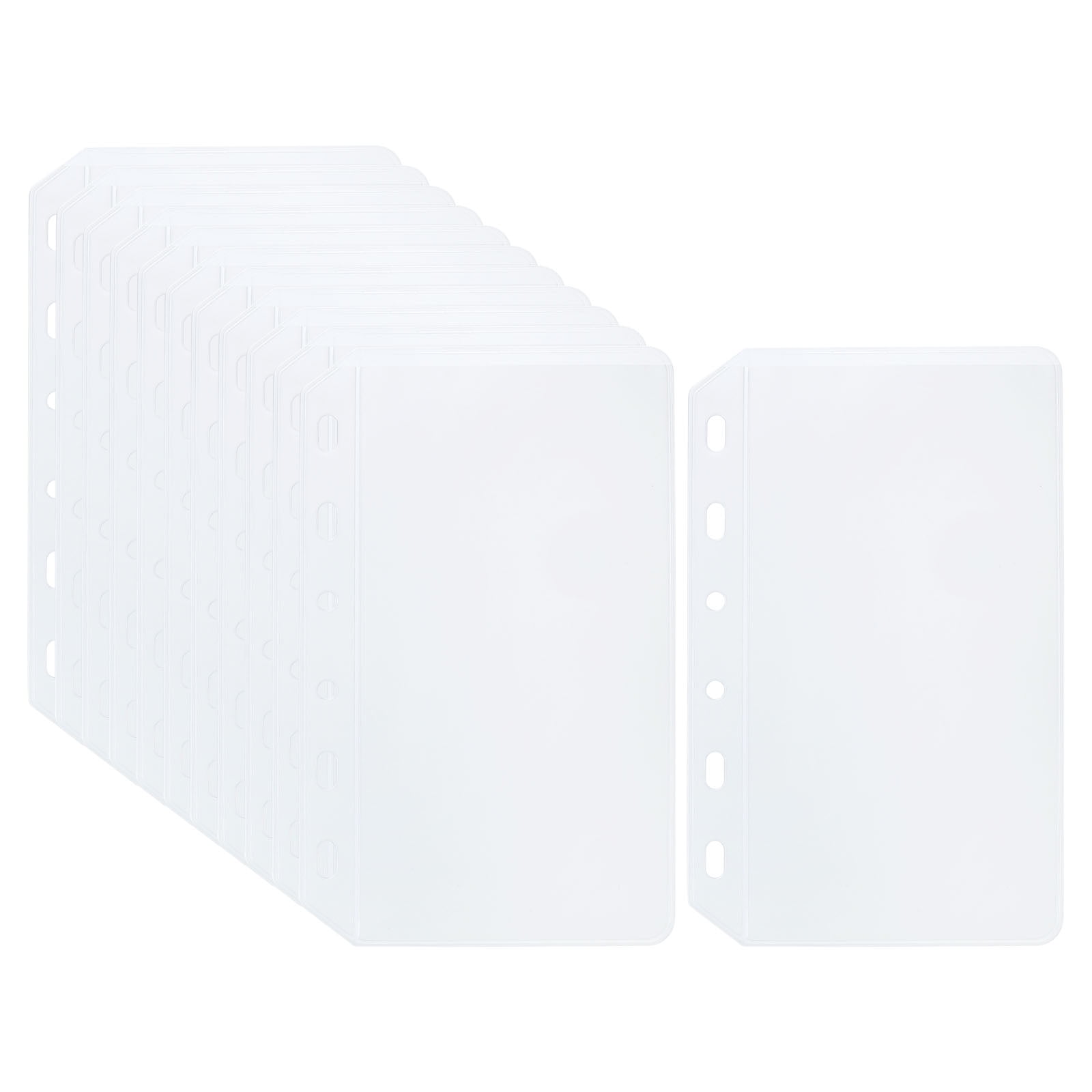 Uxcell A7 Binder Pocket, 12 Pack 6 Holes Binder Pouch for 6-Ring ...