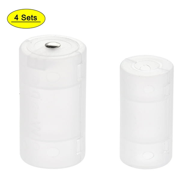 Uxcell AA to C Size Battery Adapter, AA to D Size Battery Adapter ...