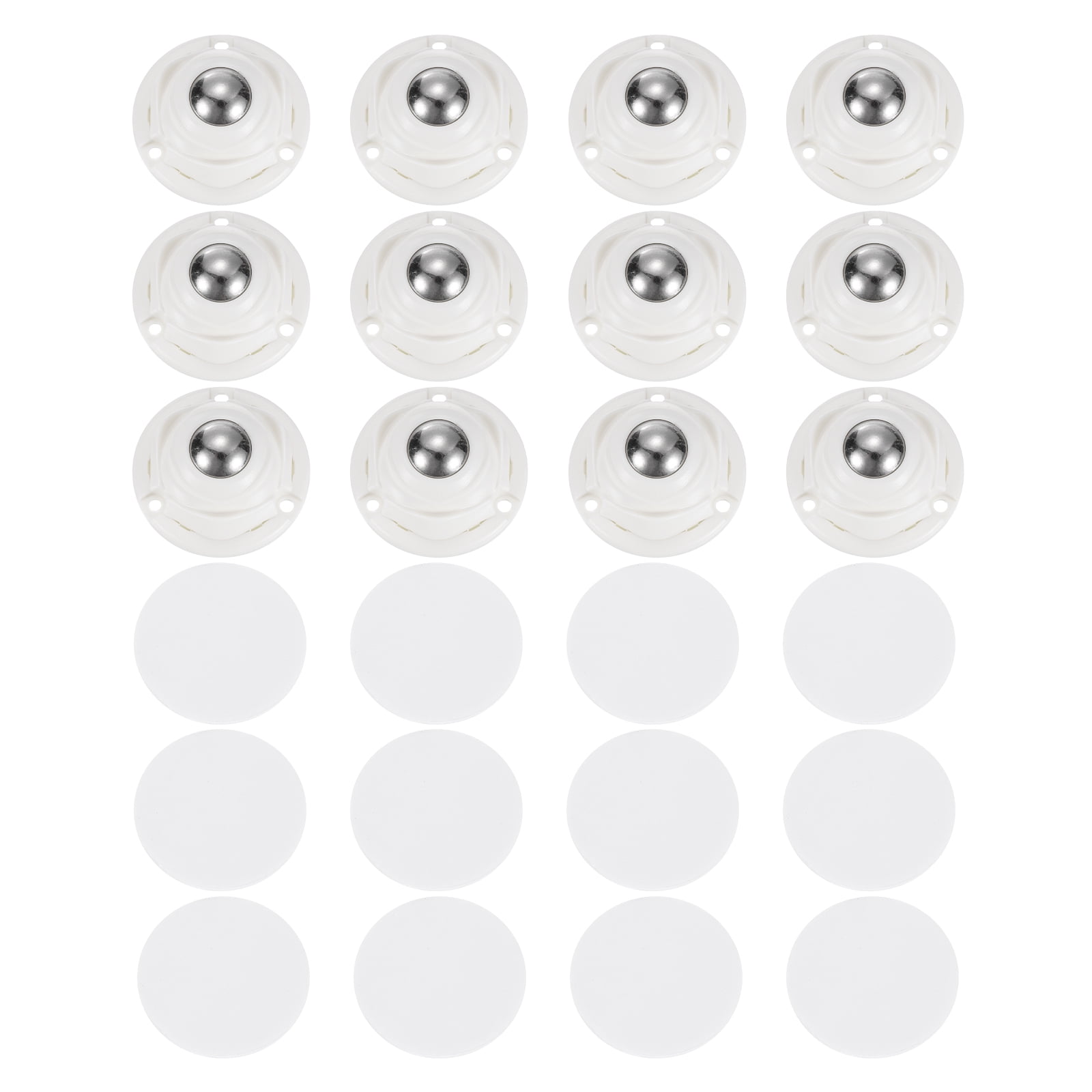 Uxcell ABS Plastic Mini Self Adhesive Caster Wheels for Trash Cans ...