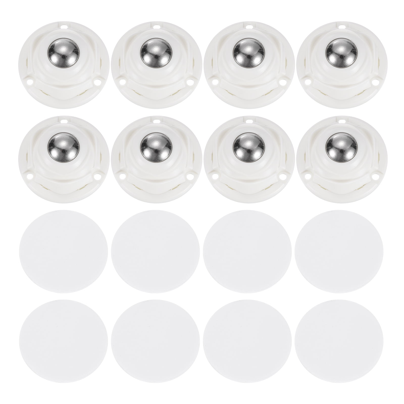 Uxcell ABS Plastic Mini Self Adhesive Caster Wheels for Trash Cans ...