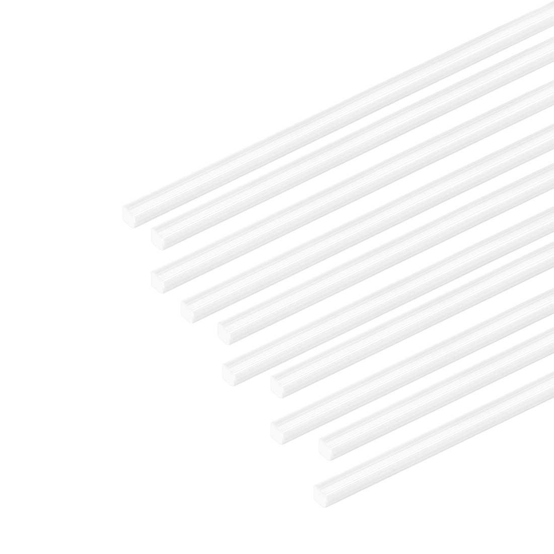 Uxcell ABS Plastic Square Bars Rod 0.08x0.08×10inch for Architectural ...