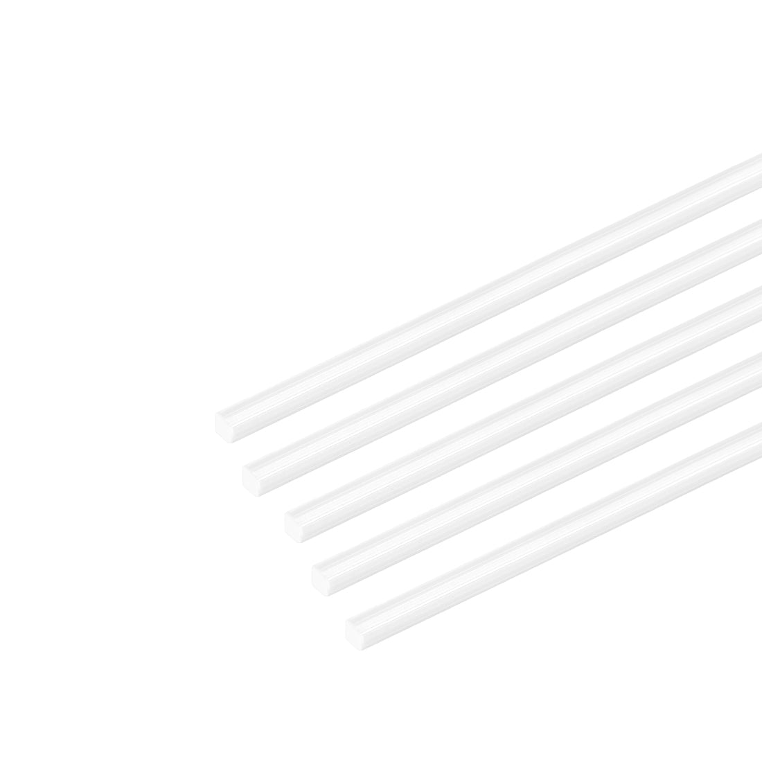 Uxcell ABS Plastic Square Bars Rod 3mm×3mm×10inch for Architectural ...