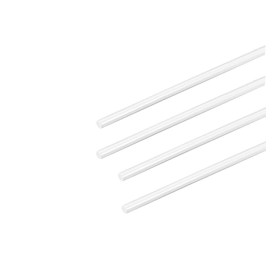Uxcell ABS Styrene Plastic Round Bar Rod,3/64" Dia 20" Length,White for ...