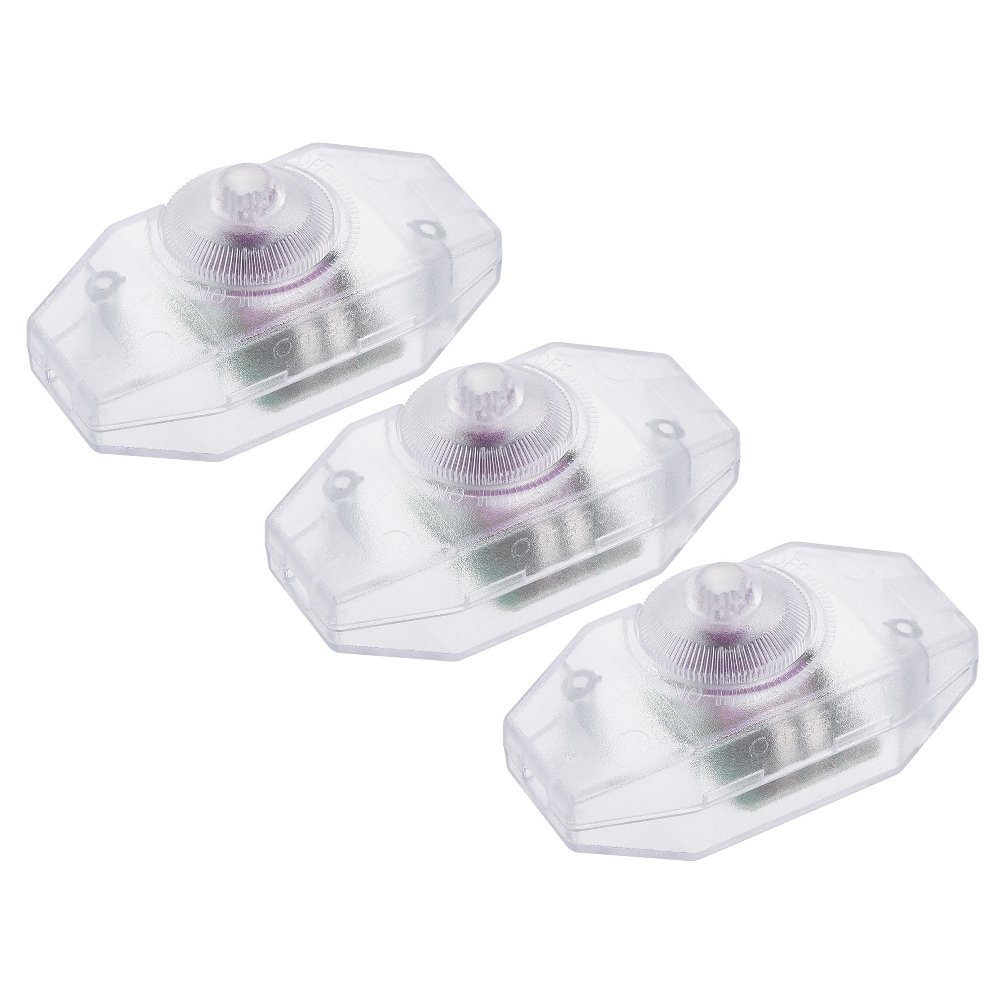 Uxcell AC 110V 100W Welding Lamp Dimmer Clear Rotary Cord Switch 3 Pack ...