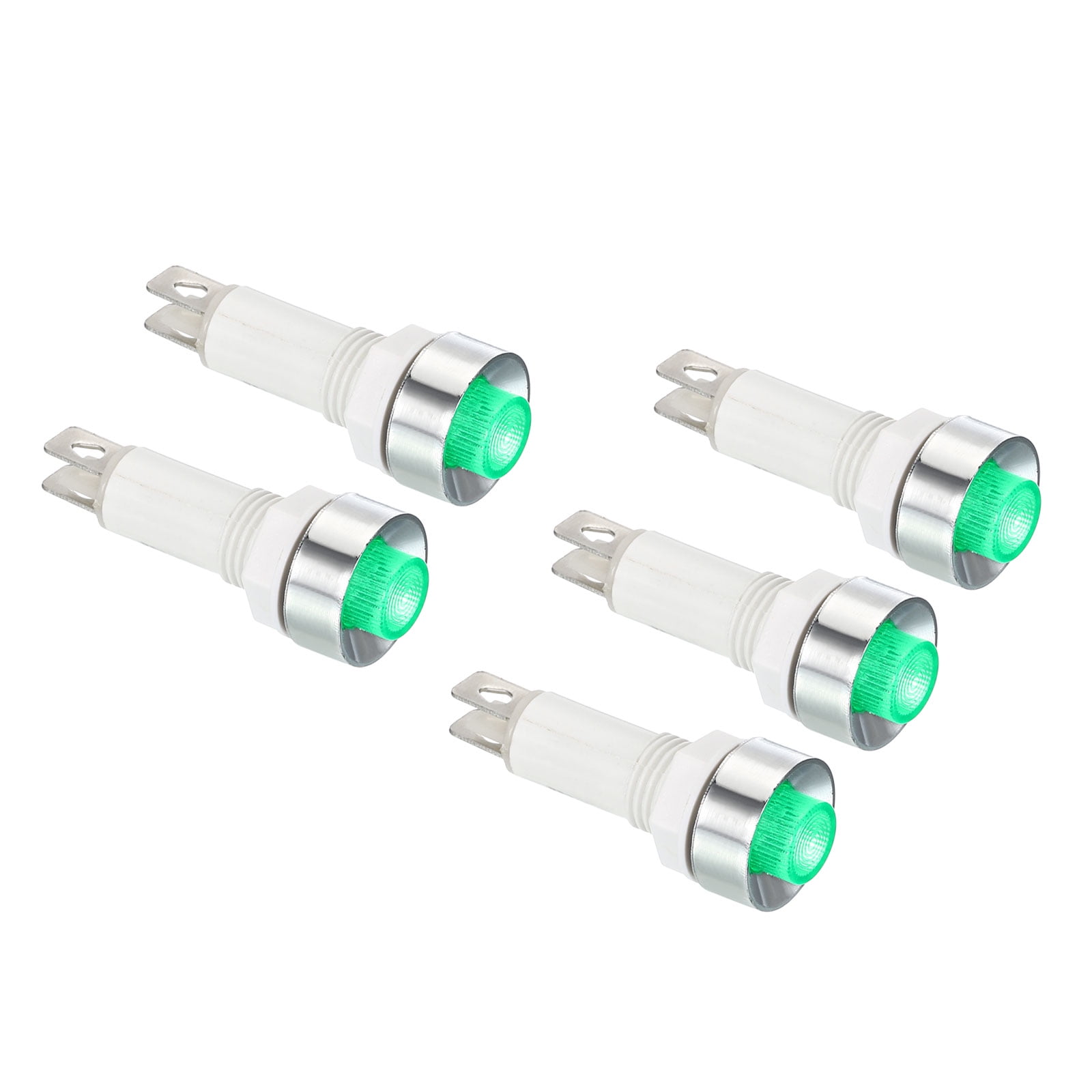 Uxcell AC 24V 10mm Green LED Signal Indicator Lights, 5 Pack - Walmart.com